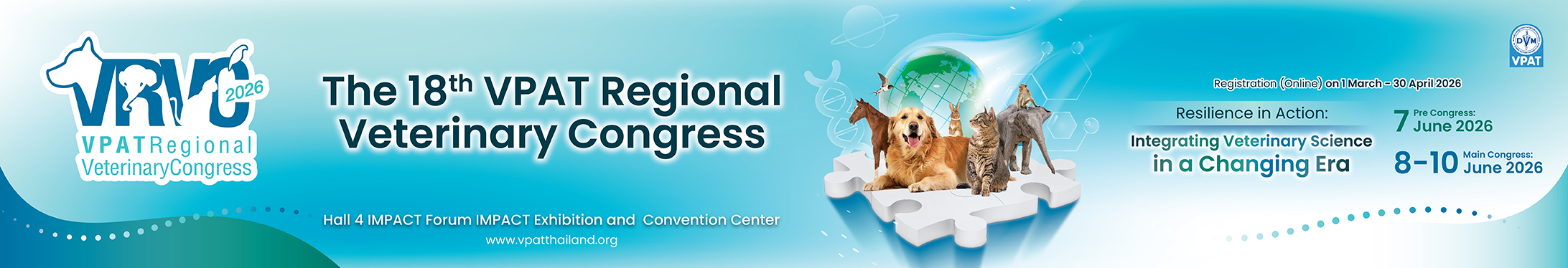 The 18th VPAT Regional Veterinary Congress 2026 (VRVC 2026)